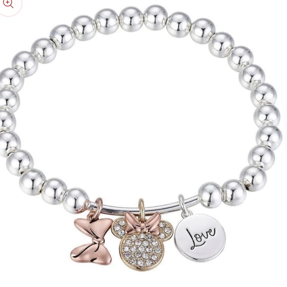 Disney | Jewelry | Disney Minnie Mouse Love Is Bowtiful Fine Silver ...